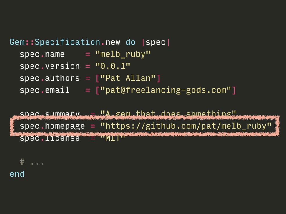 Writing Ruby Gems – Pat Allan