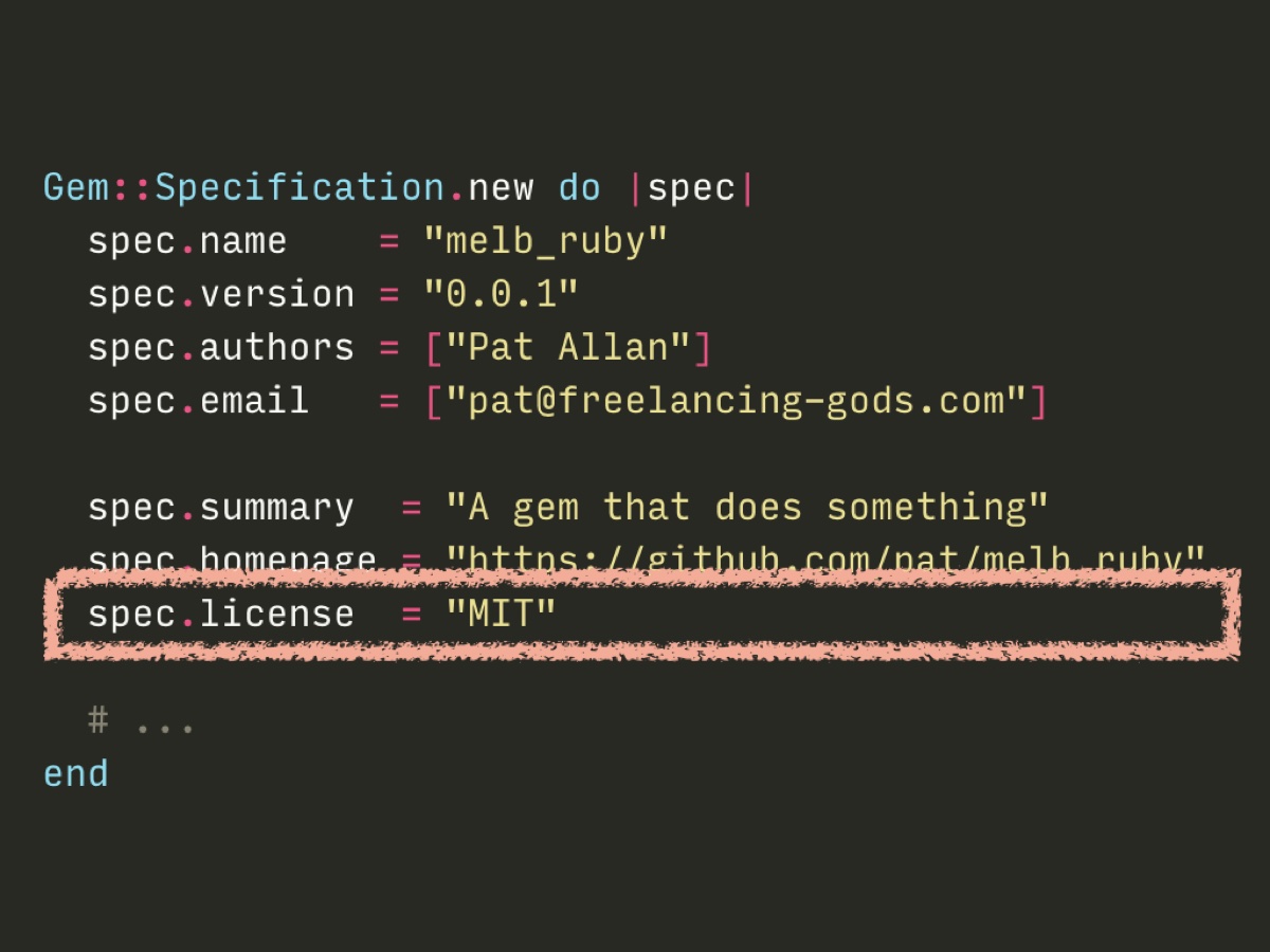 Writing Ruby Gems – Pat Allan